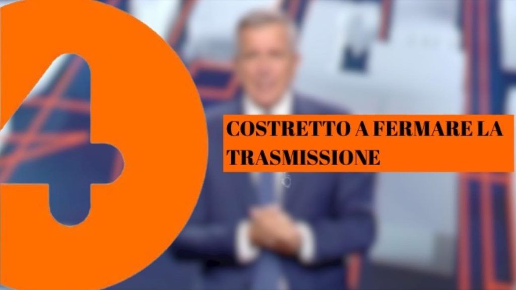 Rete 4 | "Così non si può lavorare!": costretto a stoppare la ...