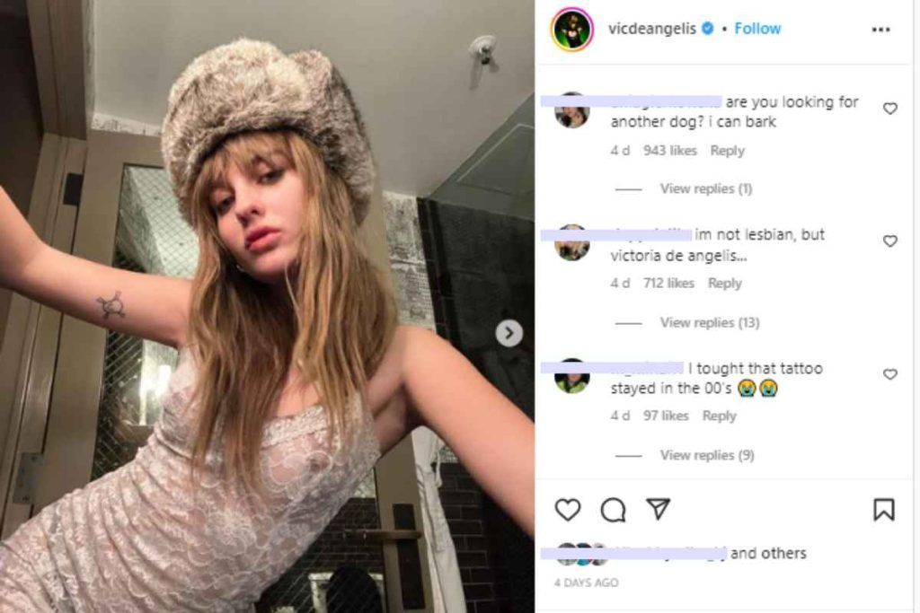 Victoria De Angelis detta moda (sexy): il vestito di pizzo bianco e ...